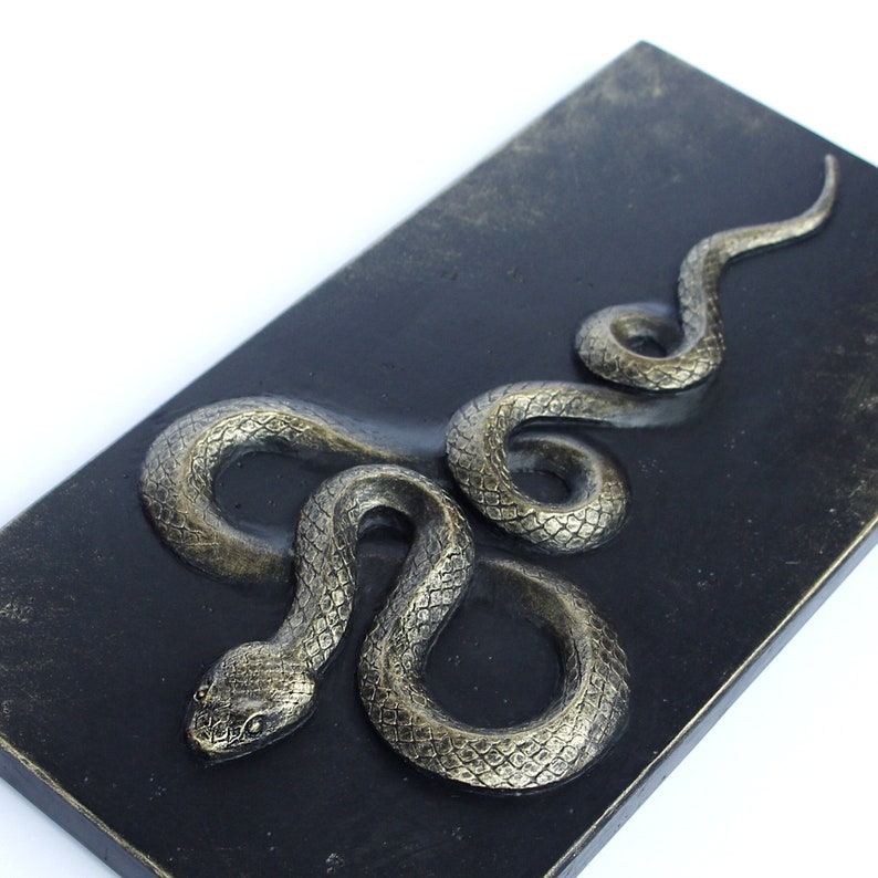 Golden Snake Sculpture Wall Decor for Home or Yard. Artistic - Etsy