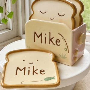 Handmade Toast Trinket Dish Custom Personalised Ceramic Plate Handmade ...