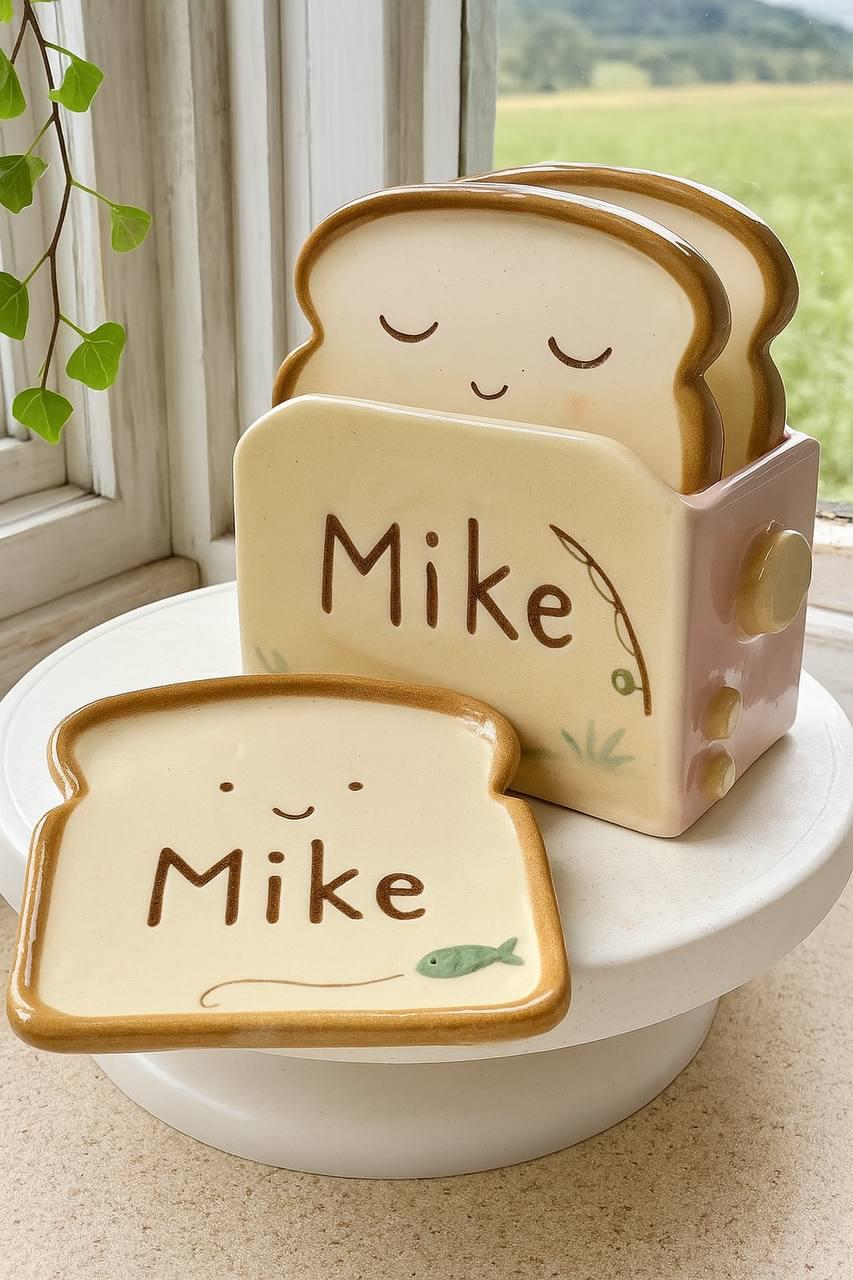 Handmade Toast Trinket Dish Custom Personalised Ceramic Plate Handmade ...