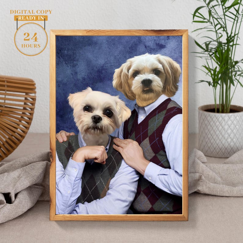 Step Brothers | Custom Step Brothers Portrait | Pet Memories | Pet Loss ...