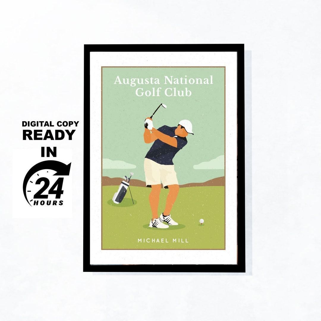 Personalized Golf Art Print | Golf Sport Art Gift | Custom Golf Art ...