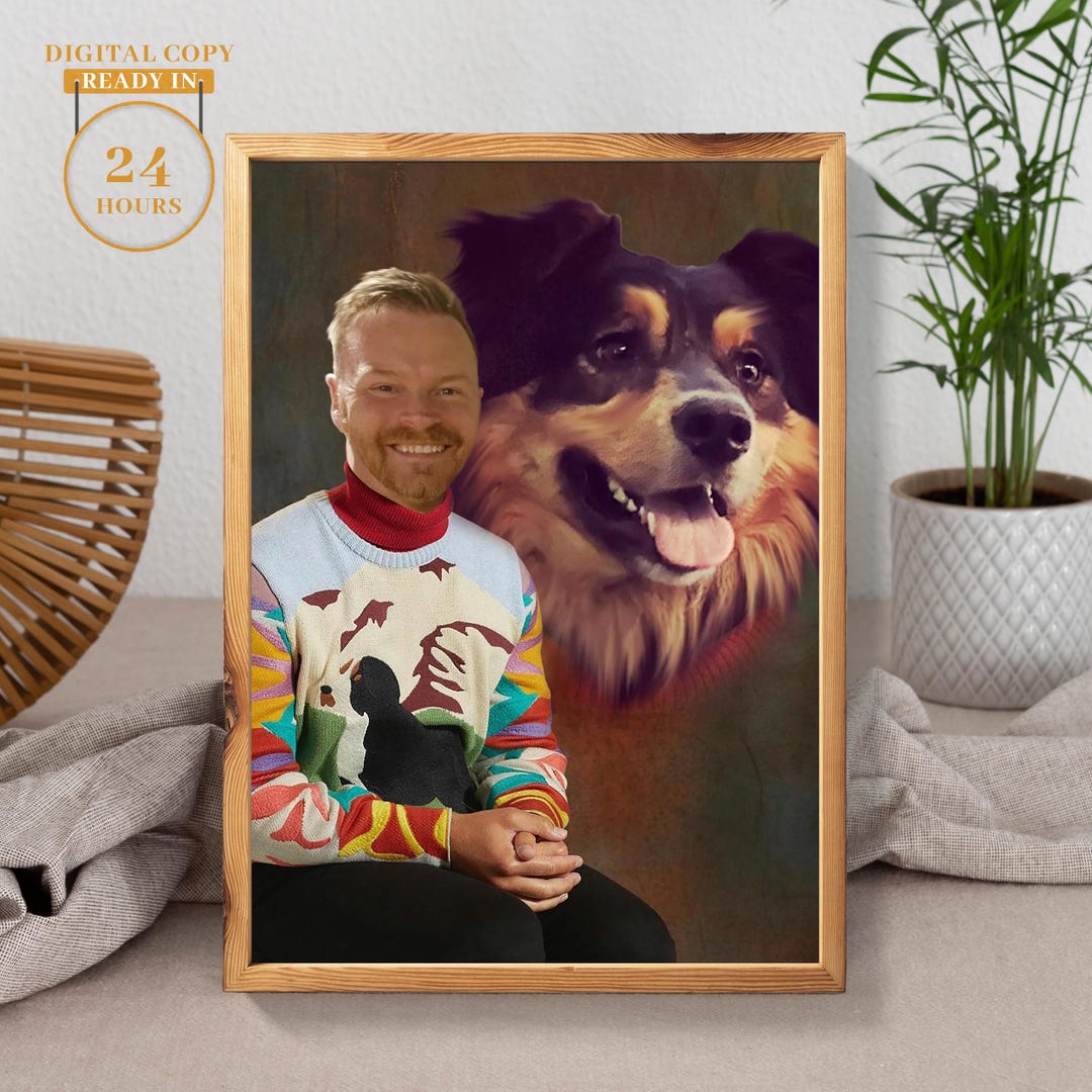 Custom Olan Mills Pet Portrait | 1970s 80s Vintage Olan Mills Poster ...