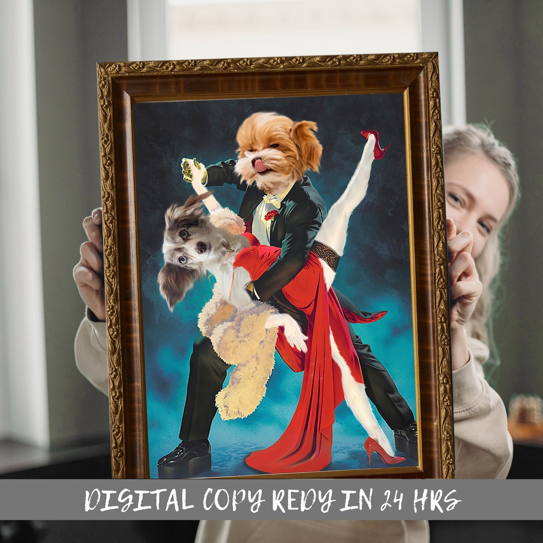 Custom Young Frankenstein Dog Portrait cat Portrait Doggy Memories Dog ...