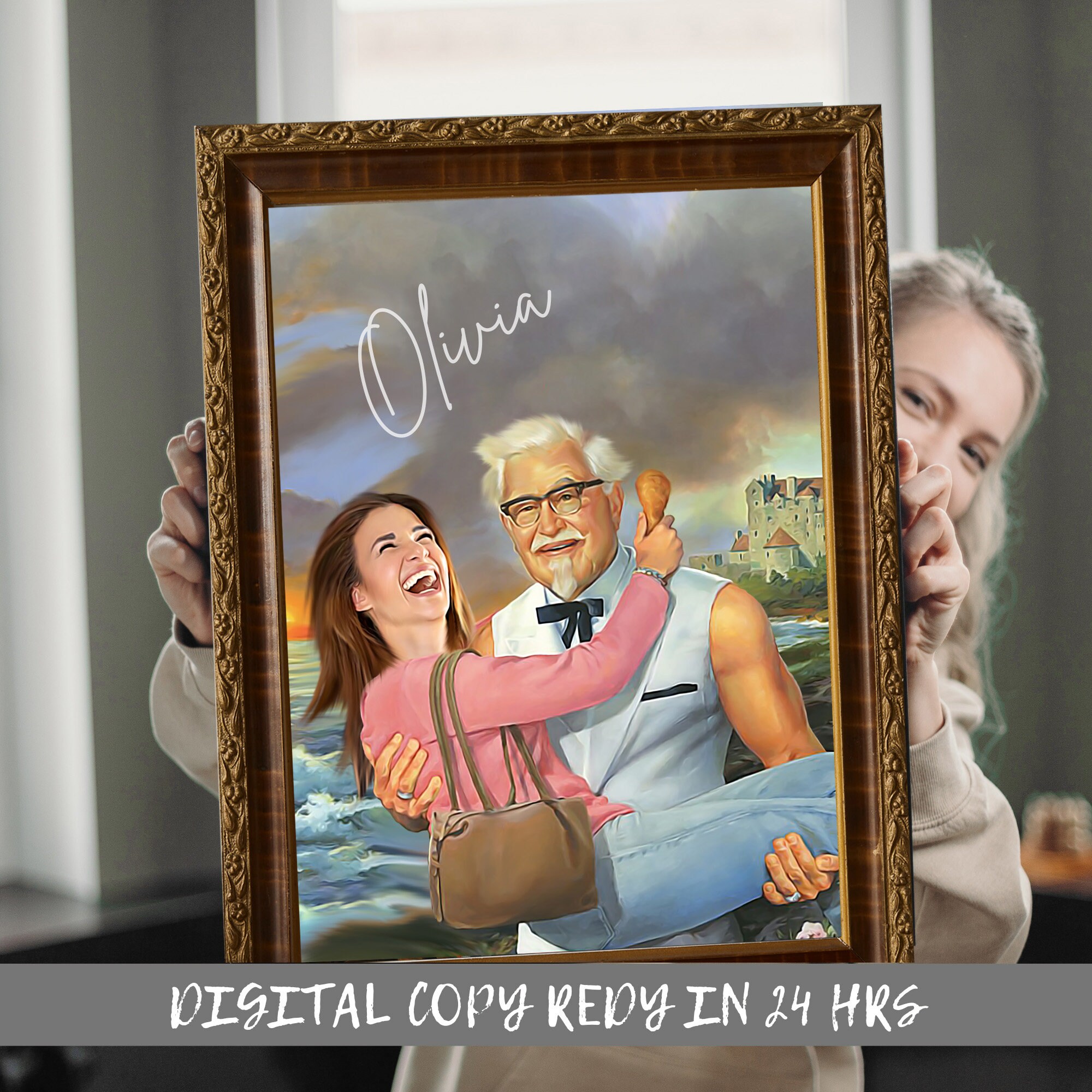 Custom Colonel Sanders Fried Chicken KFC Portrait - Etsy Australia