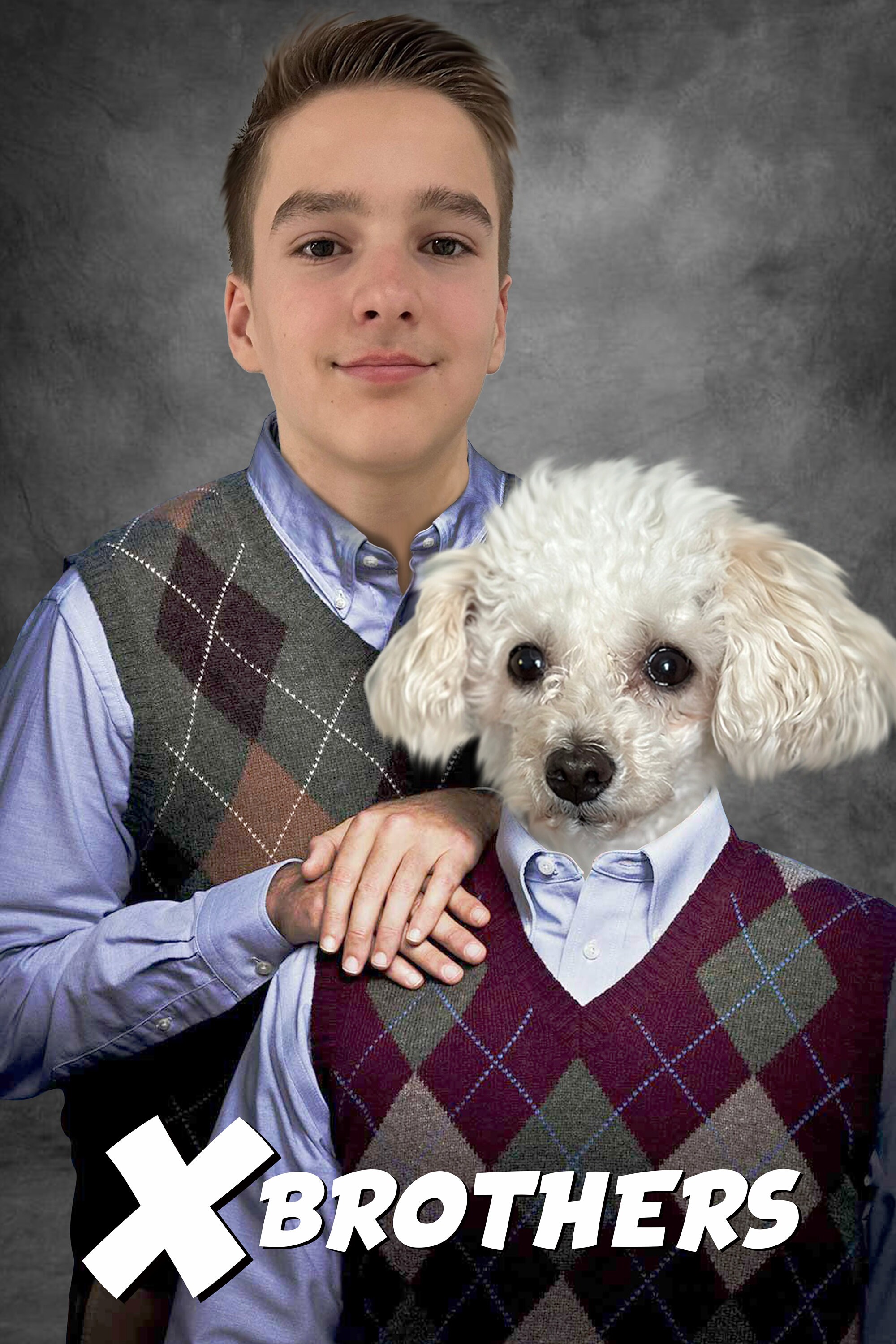 Step Brothers Custom Step Brothers Portrait Pet Memories Pet Loss Dog ...