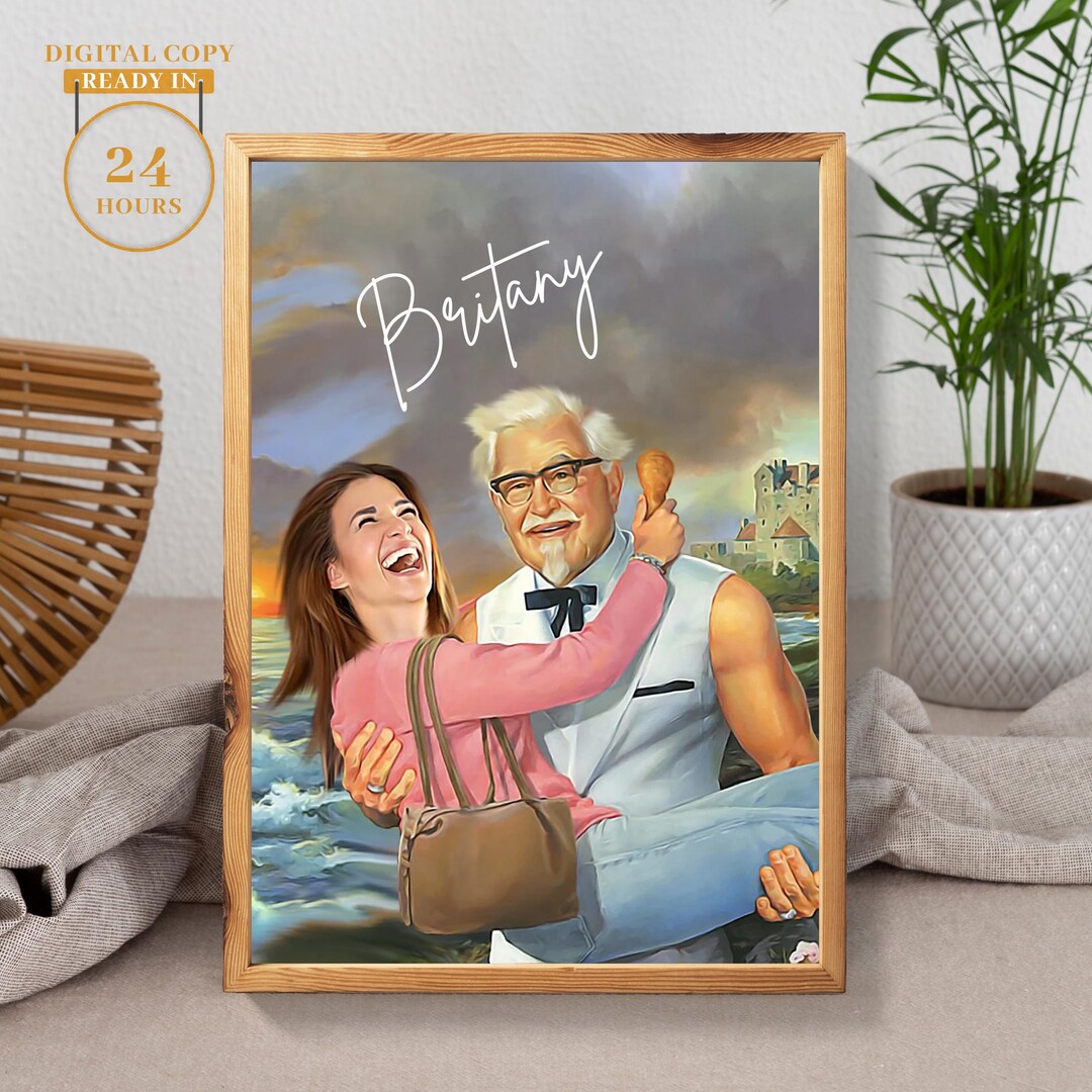 Custom Colonel Sanders | Fried Chicken | KFC Portrait | Colonel Sanders ...