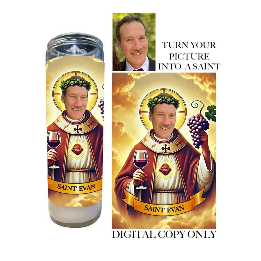 Custom Saint Candle Label | Funny Prayer Candle | Beloved Saint ...