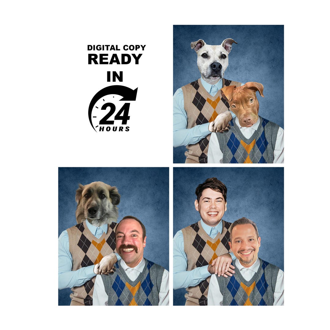 Step Brothers Pet Canvas | Step Brothers Pet Portrait| Custom Pets ...