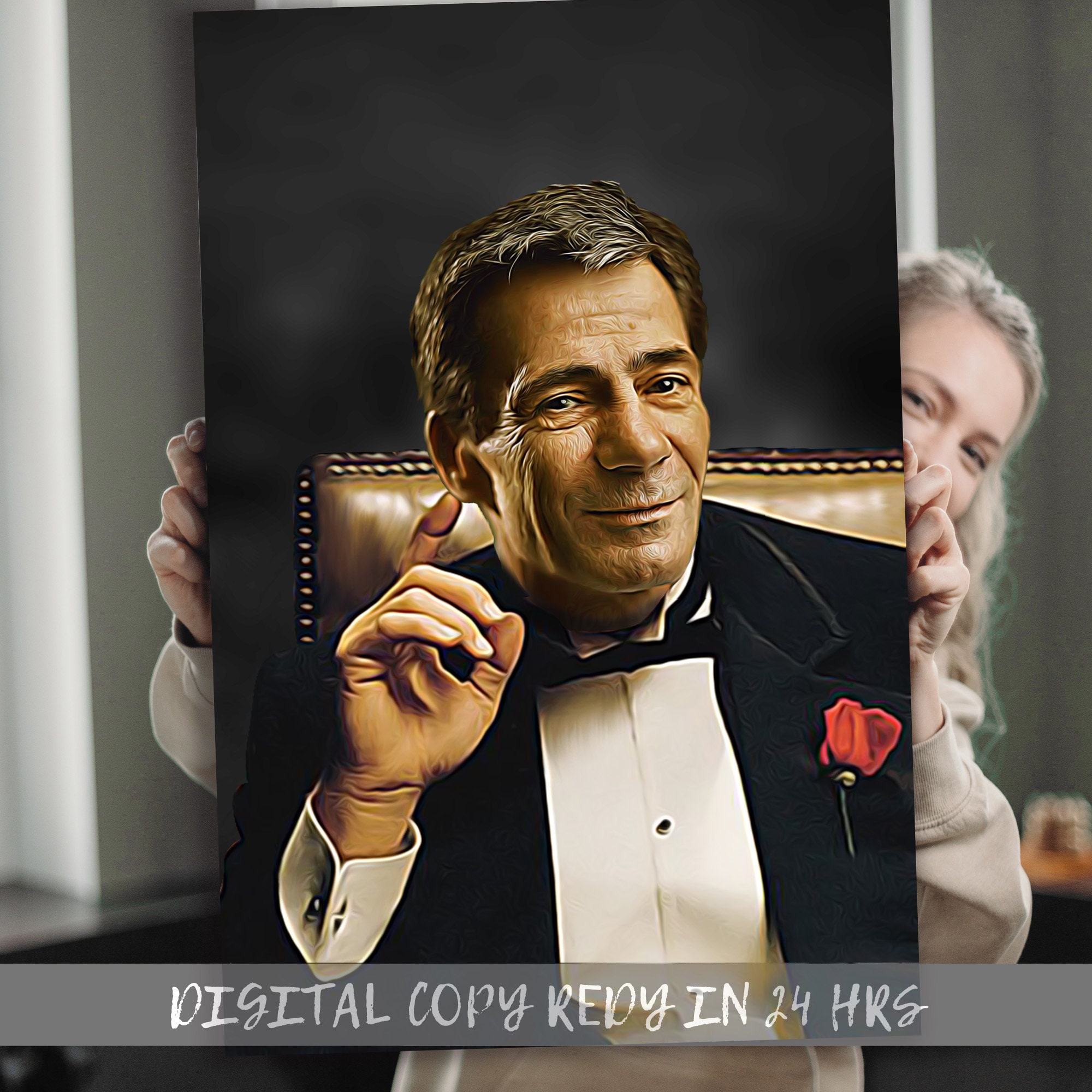 Custom Father Poster Boss Poster Brother Funny Portrait Godfather ...