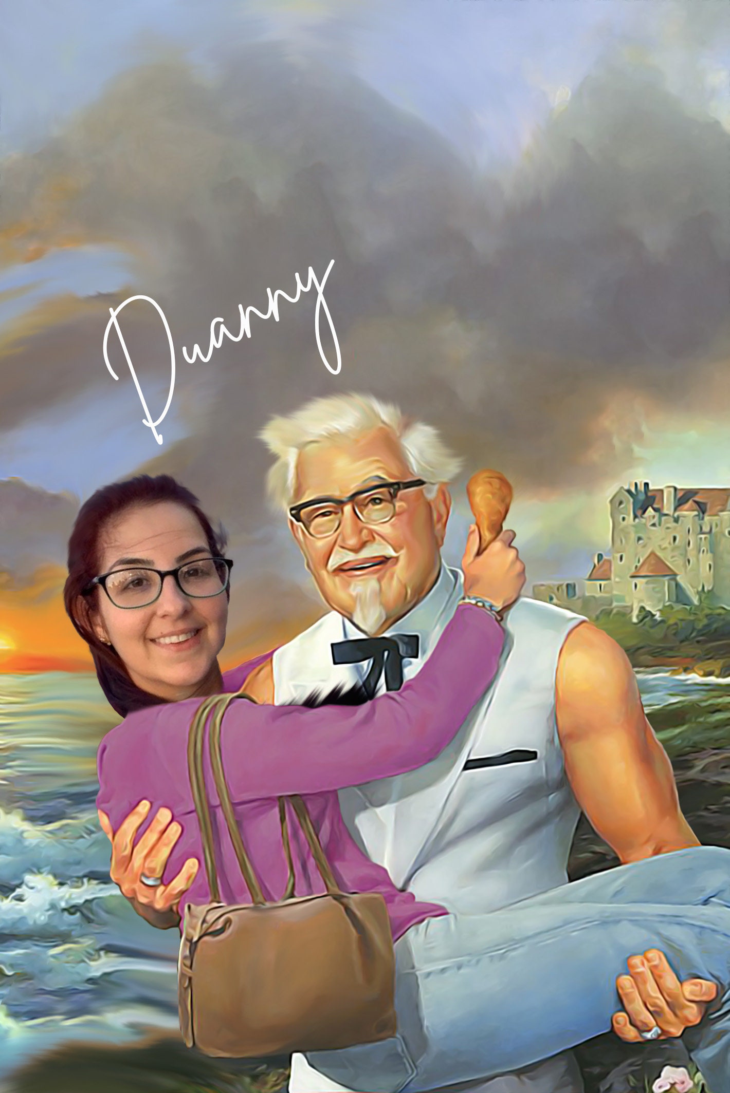 Custom Colonel Sanders | Fried Chicken | KFC Portrait | Colonel Sanders ...