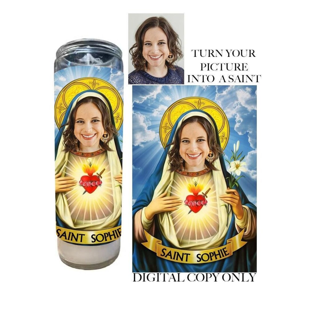 Customize Your Friend, Family to Saint Prayer Candle Label | Funny ...
