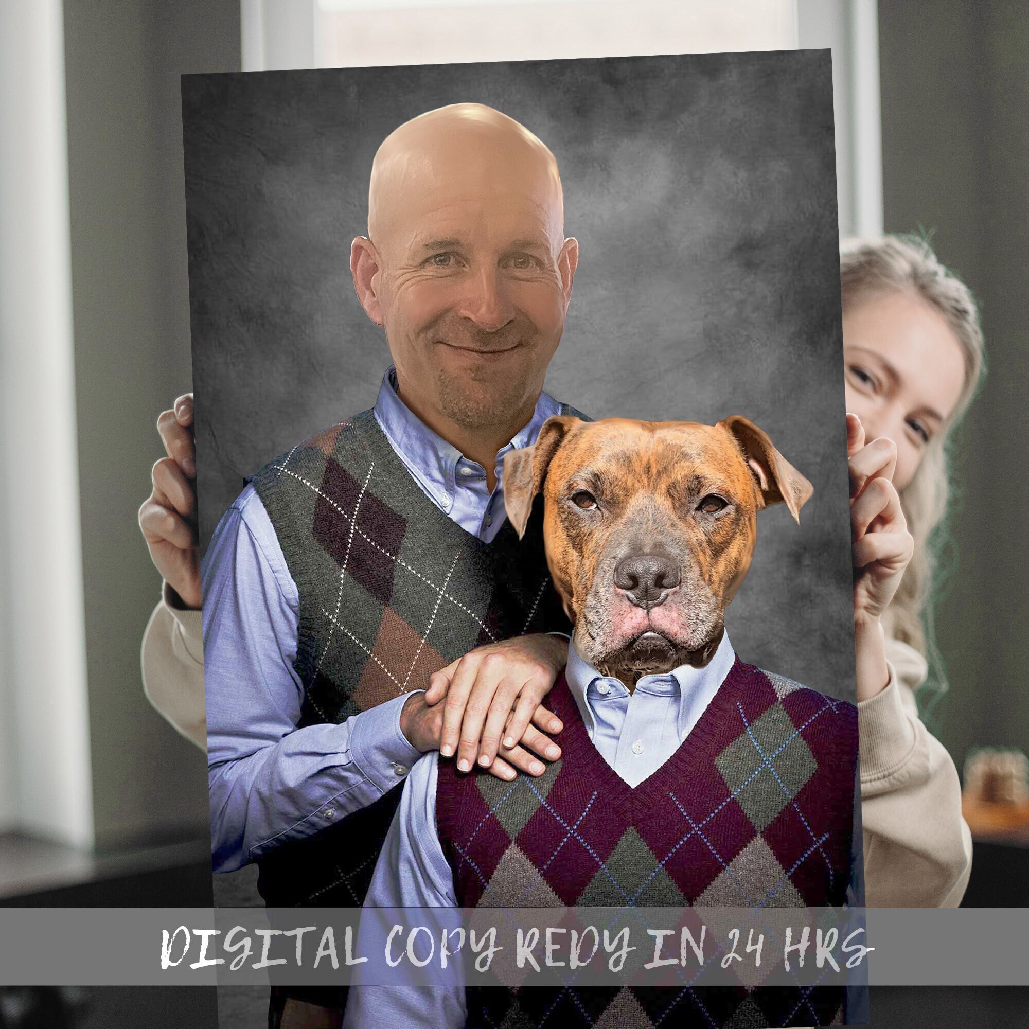 Step Brothers Custom Step Brothers Portrait Pet Memories Pet Loss Dog ...