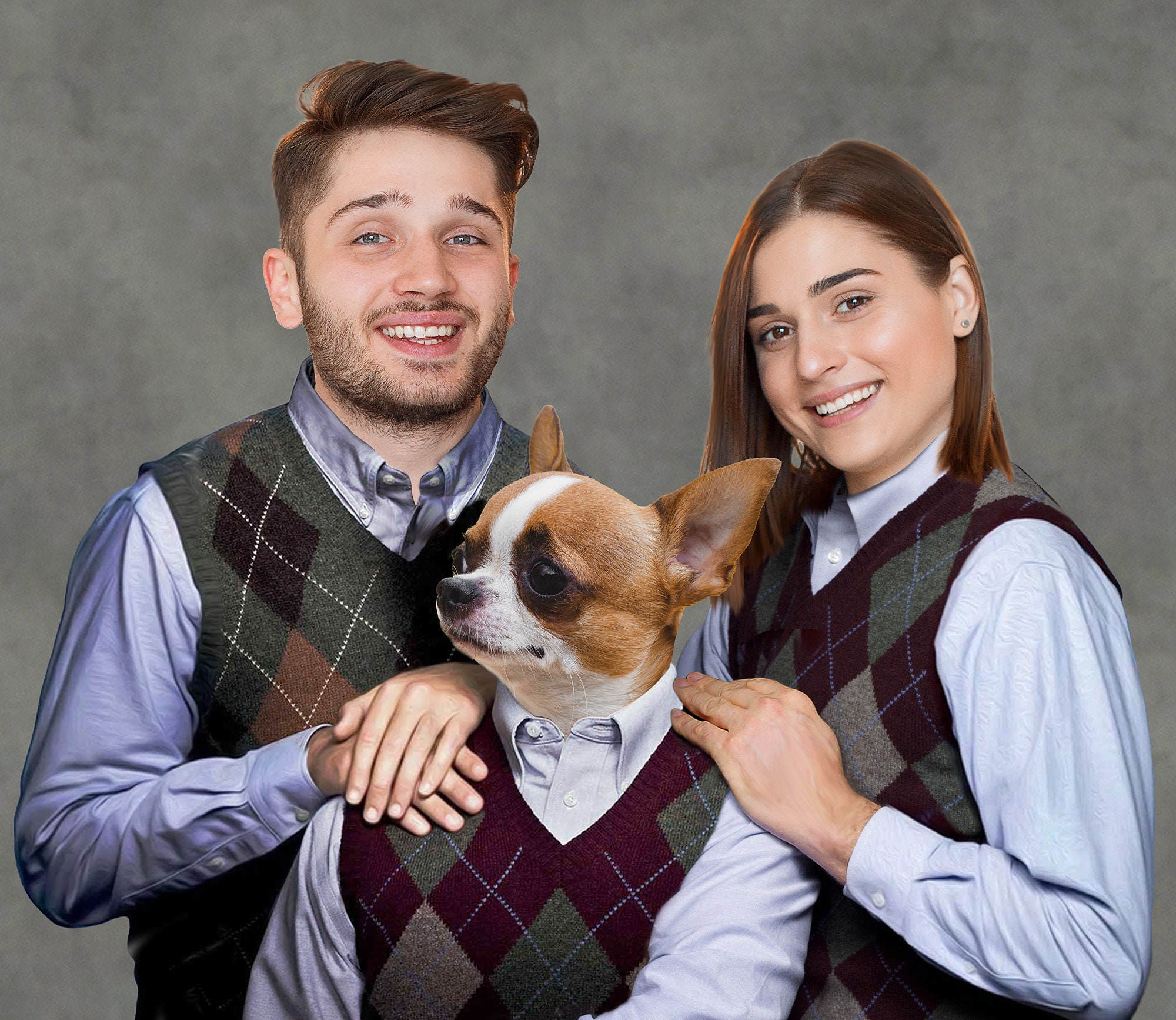 Family Step Brothers | Custom Step Brothers | Pet Portraits | Family ...
