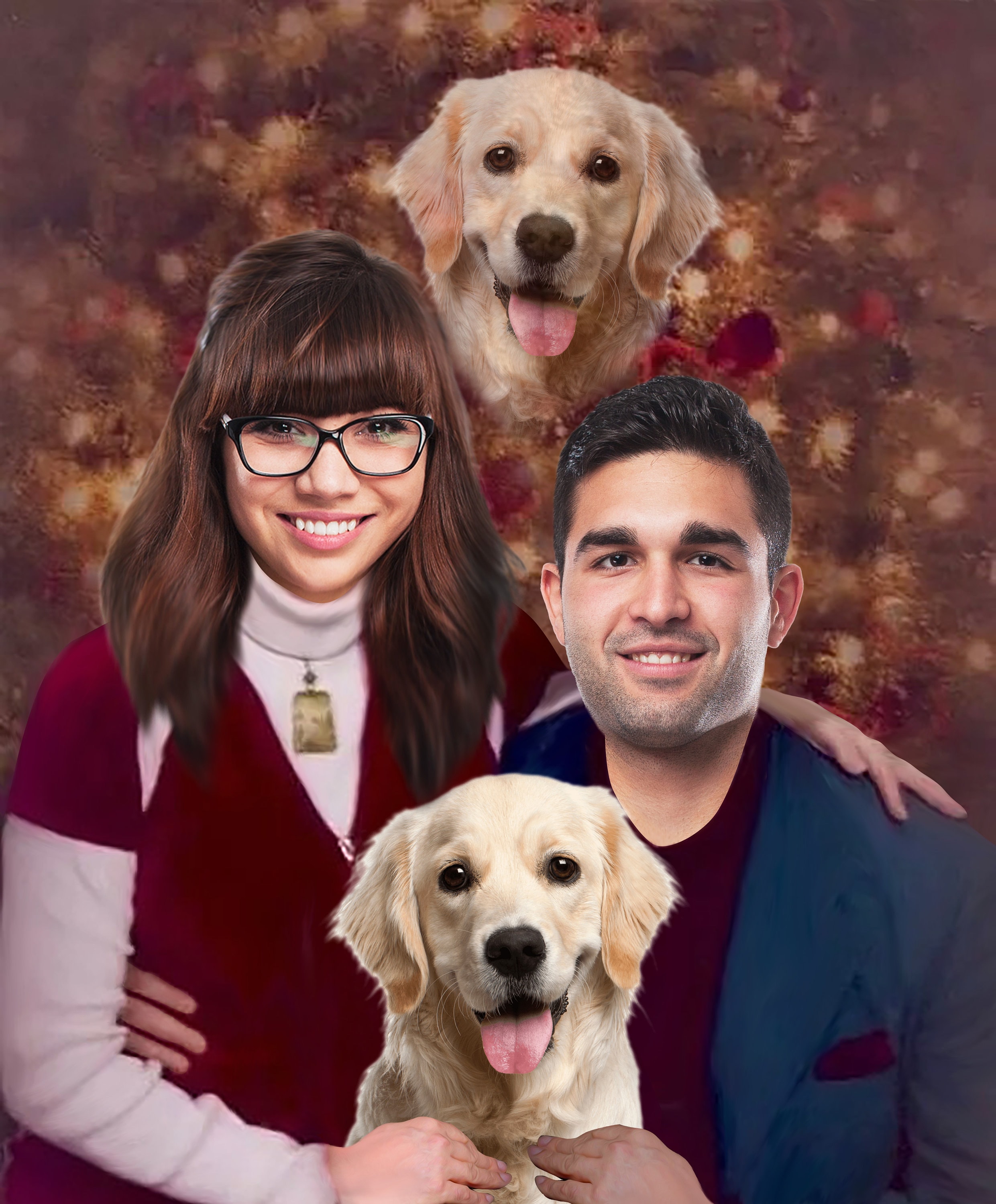 Personalized Olan Mills Family Classic Portrait Vintage Photography Pet ...