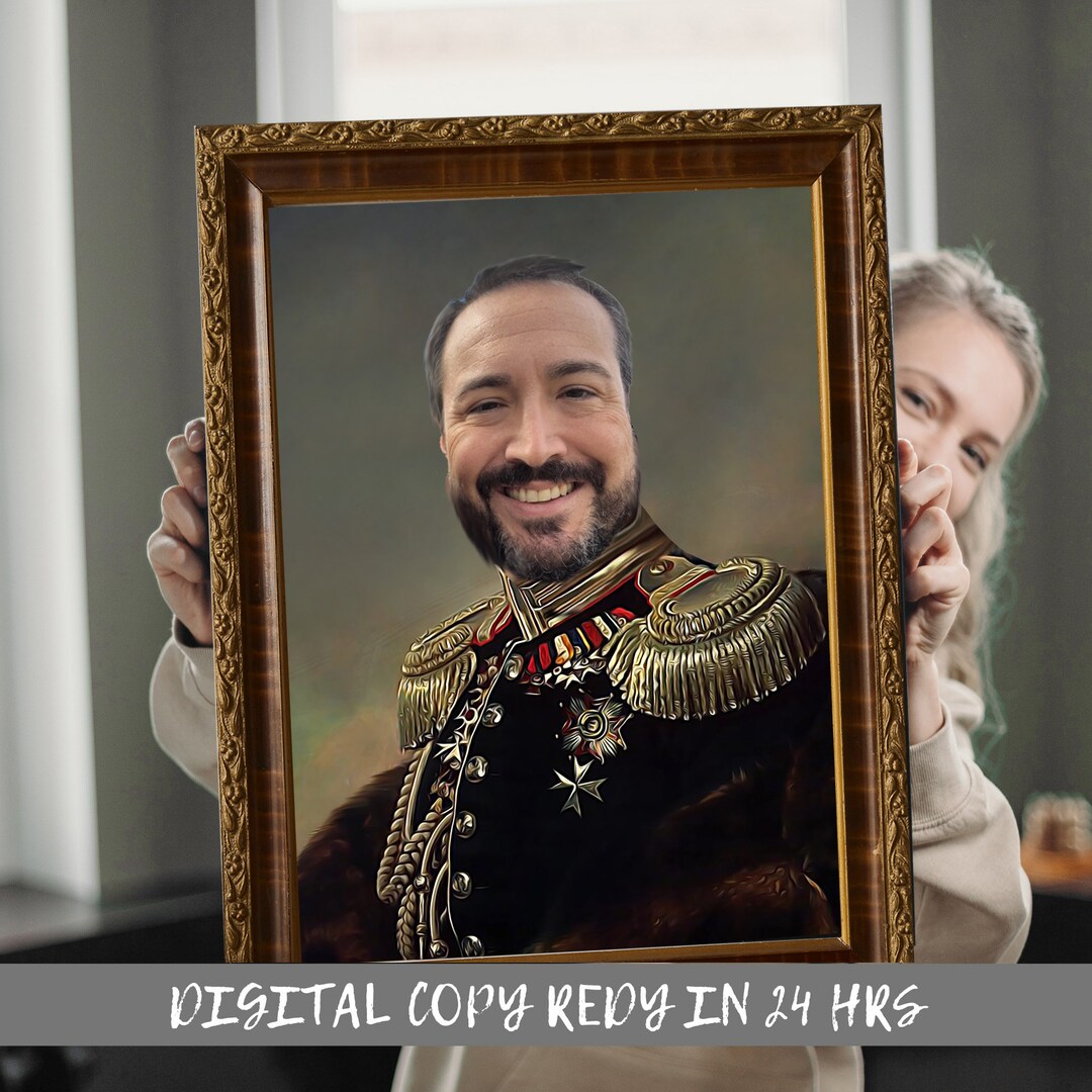 Funny Daddy Portrait, Custom Royalty Human Portrait, Renaissance Gift ...