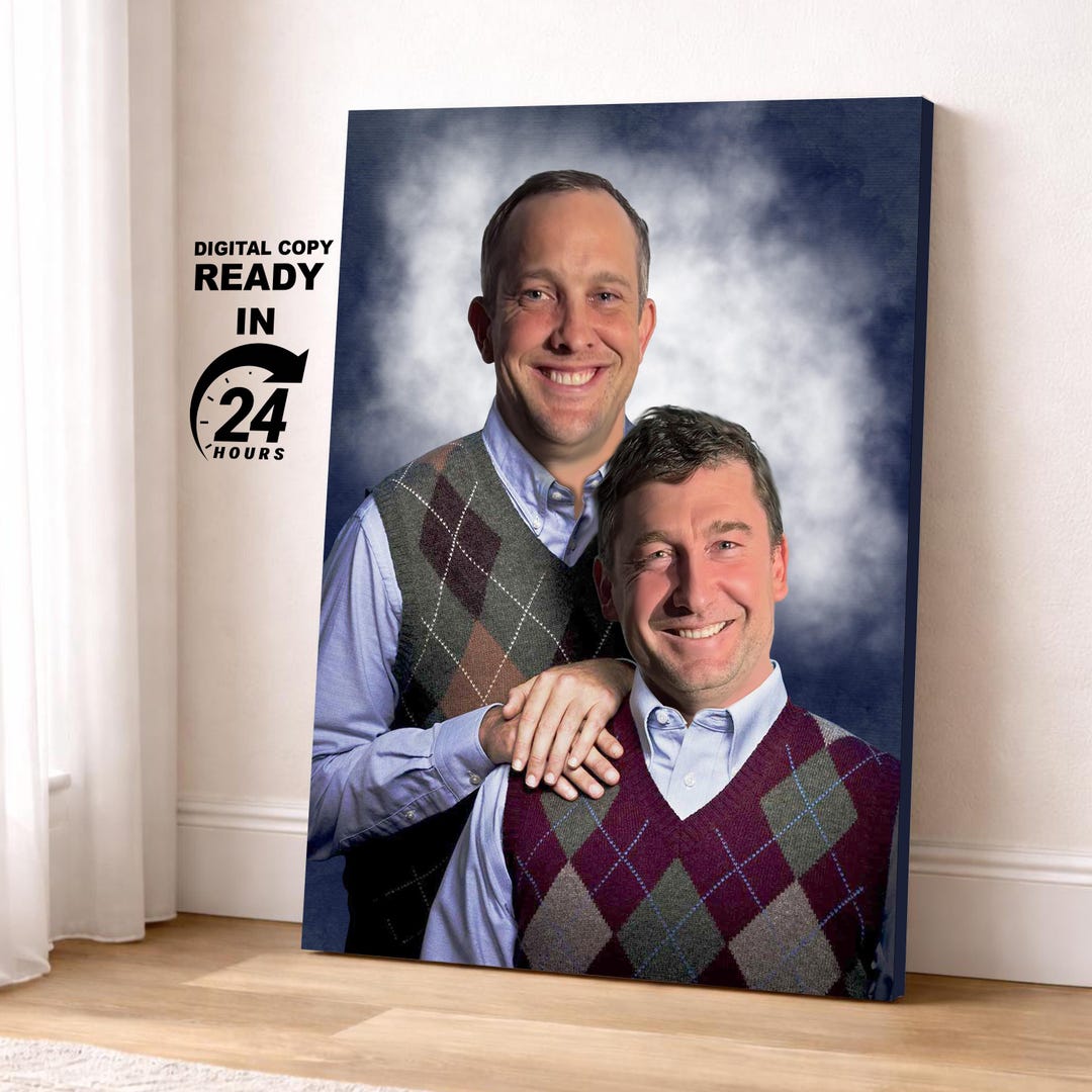 Custom Step Brothers Portrait | Step Brothers Pet Portrait| Stepbrother ...