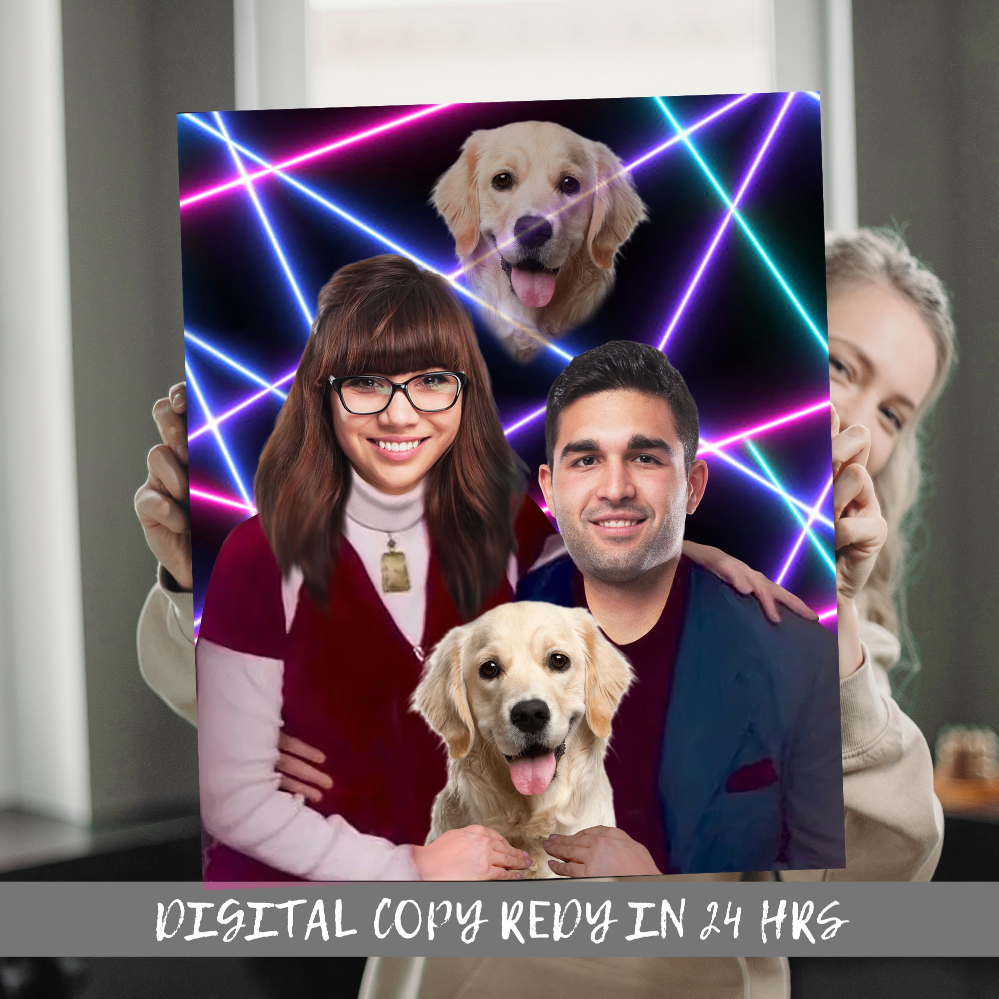 Personalized Olan Mills Family Classic Portrait Vintage Photography Pet ...