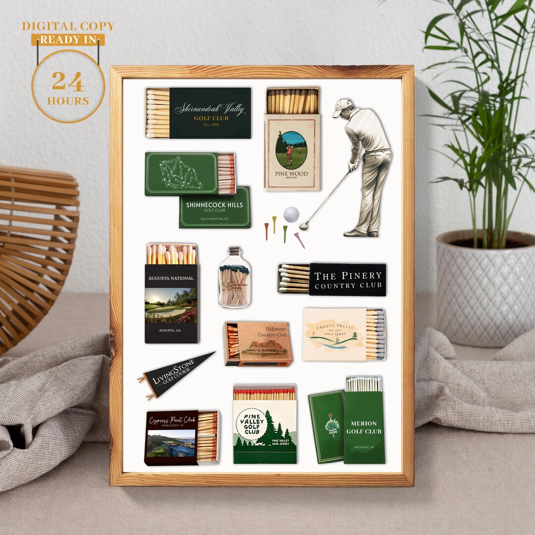 Custom Golf Courses Matchbook Print | Iconic Golf Memories Matchbook ...