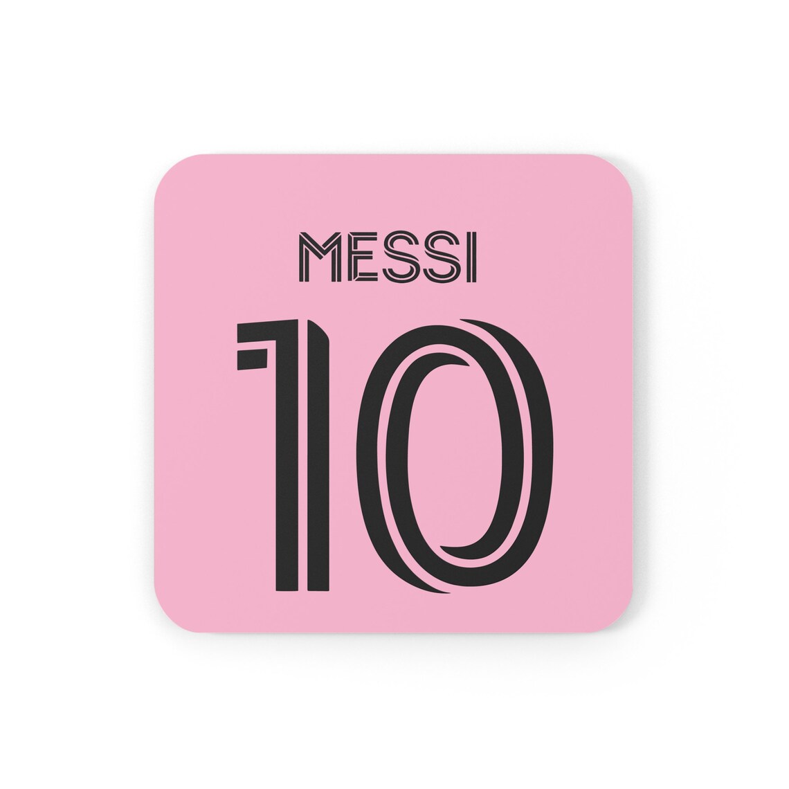 Soccer Coaster With Lionel Messi, Inter Miami CF Fan Gift, Sports ...