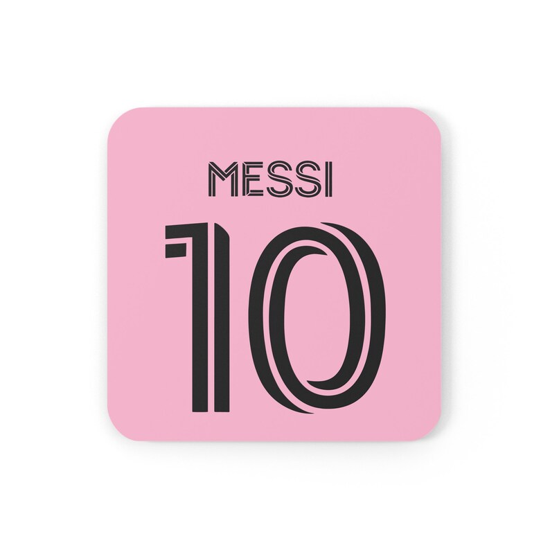 Soccer Coaster With Lionel Messi, Inter Miami CF Fan Gift, Sports ...