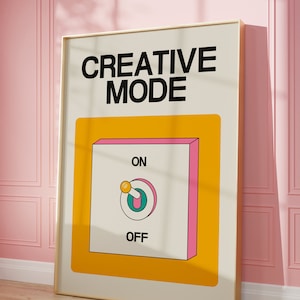 Creative Mode Wall Print Large Digital Download Print Colorful Poster ...