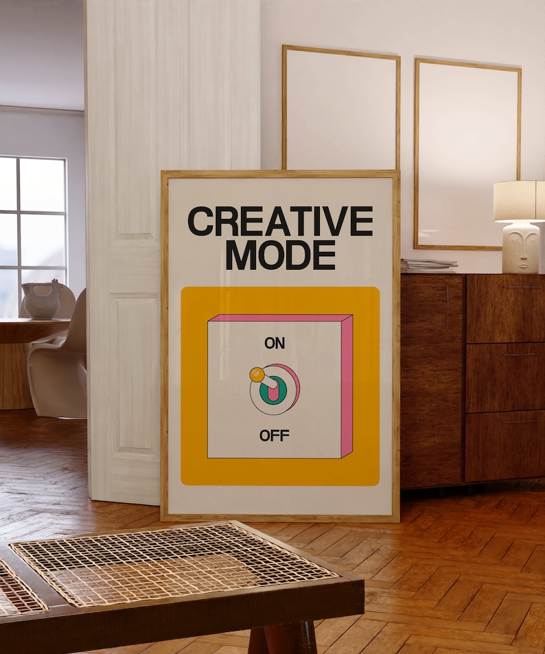 Creative Mode Wall Print Large Digital Download Print Colorful Poster ...