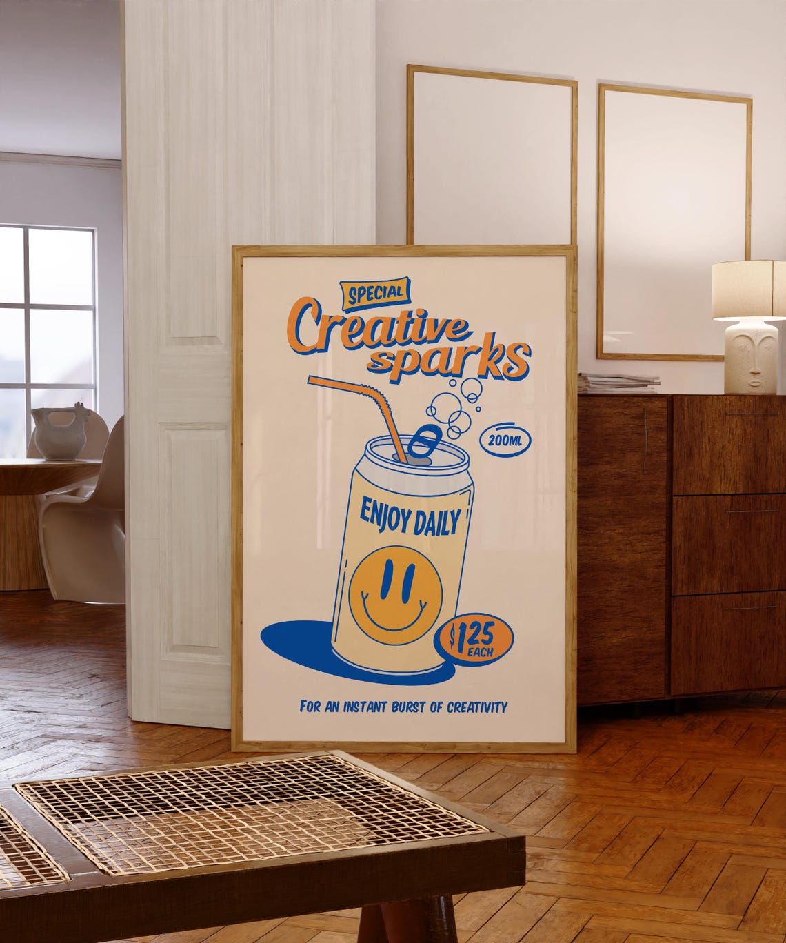 Enjoy Daily Soda Can Art – Retro Soda Poster – Soda Wall Art – Kitchen ...