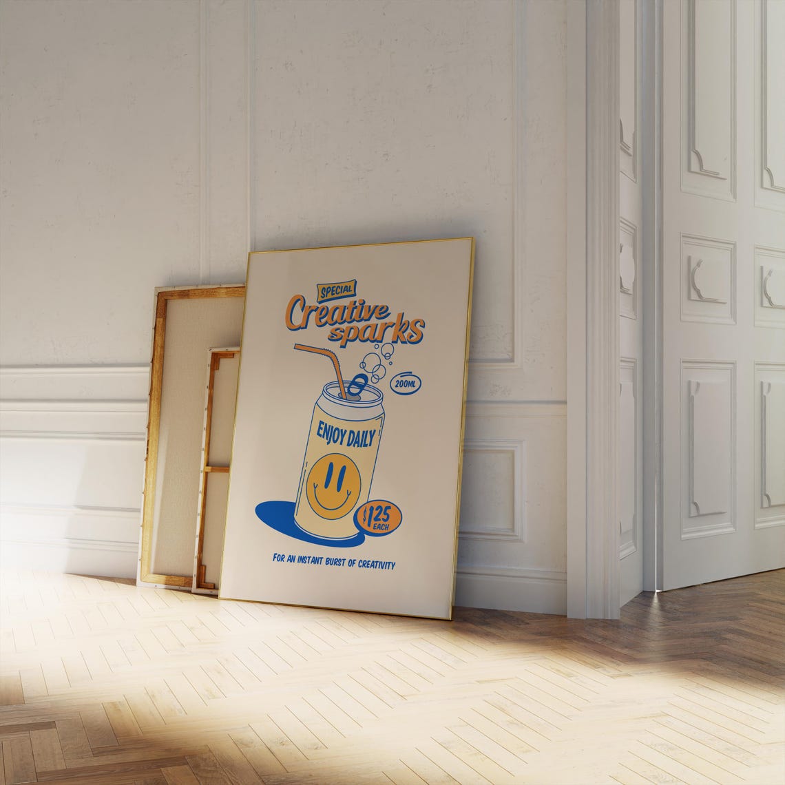 Enjoy Daily Soda Can Art – Retro Soda Poster – Soda Wall Art – Kitchen ...