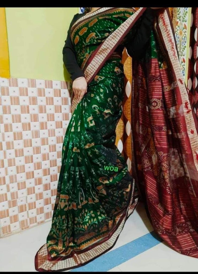 Sambalpuri Odisha Mix Silk Pasapali Silk Saree Baliworad Saree ...
