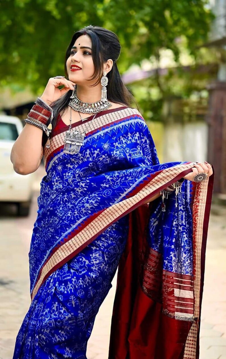 Sambalpuri Odisha Mix Silk Pasapali Silk Saree Baliworad Saree ...