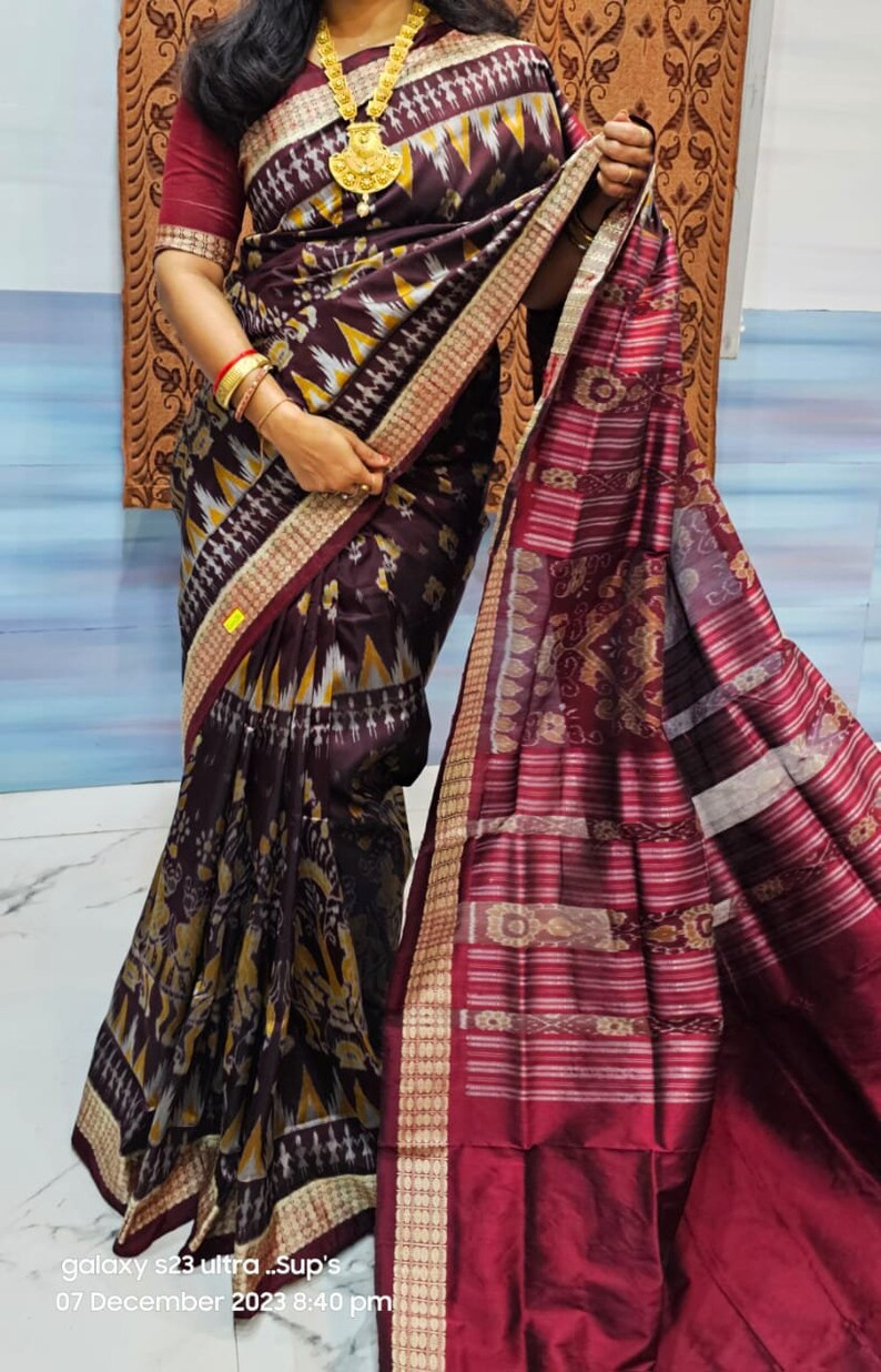 Sambalpuri Odisha Mix Silk Pasapali Silk Saree Baliworad Saree ...