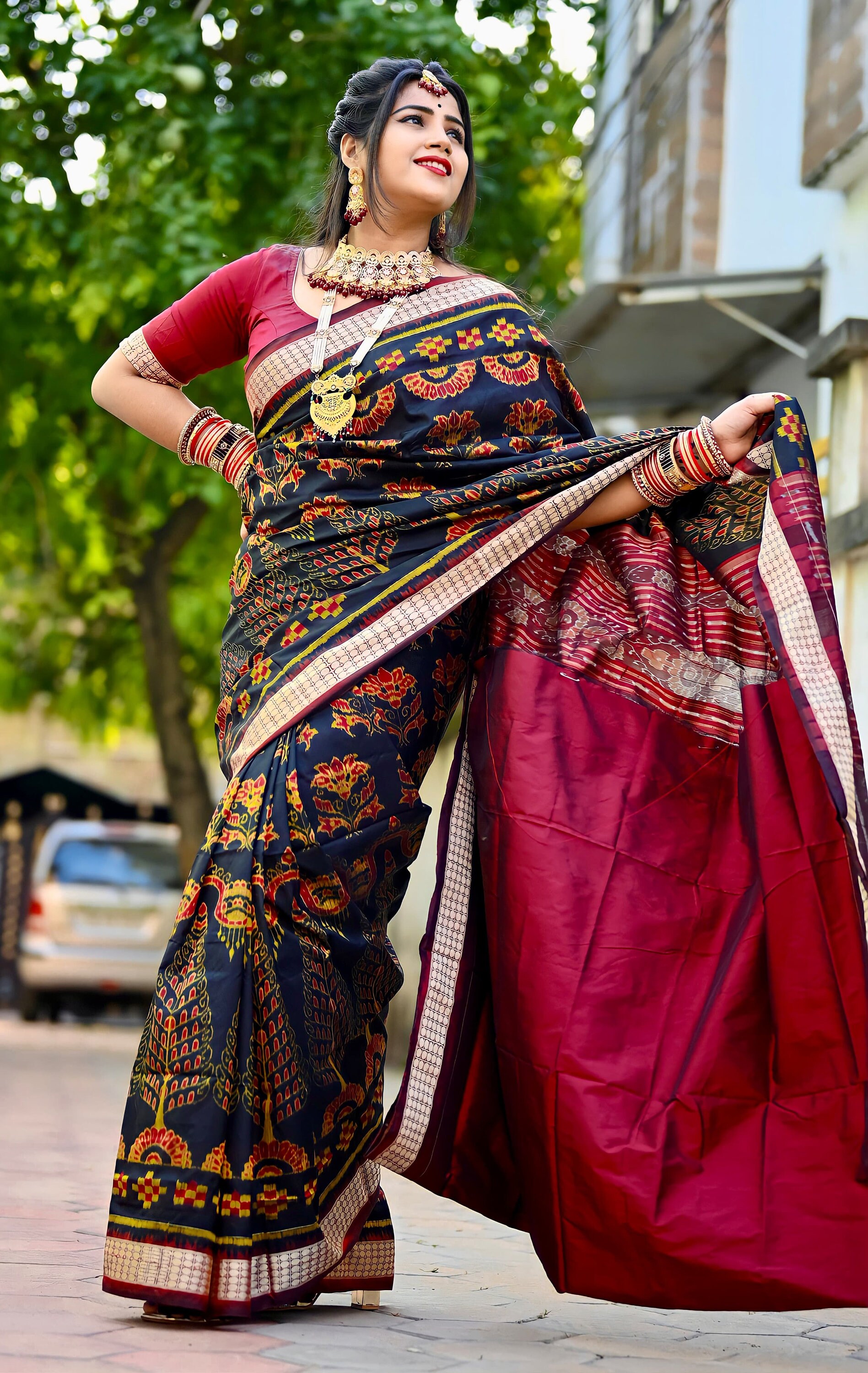 Sambalpuri Odisha Mix Silk Pasapali Silk Saree Baliworad Saree ...