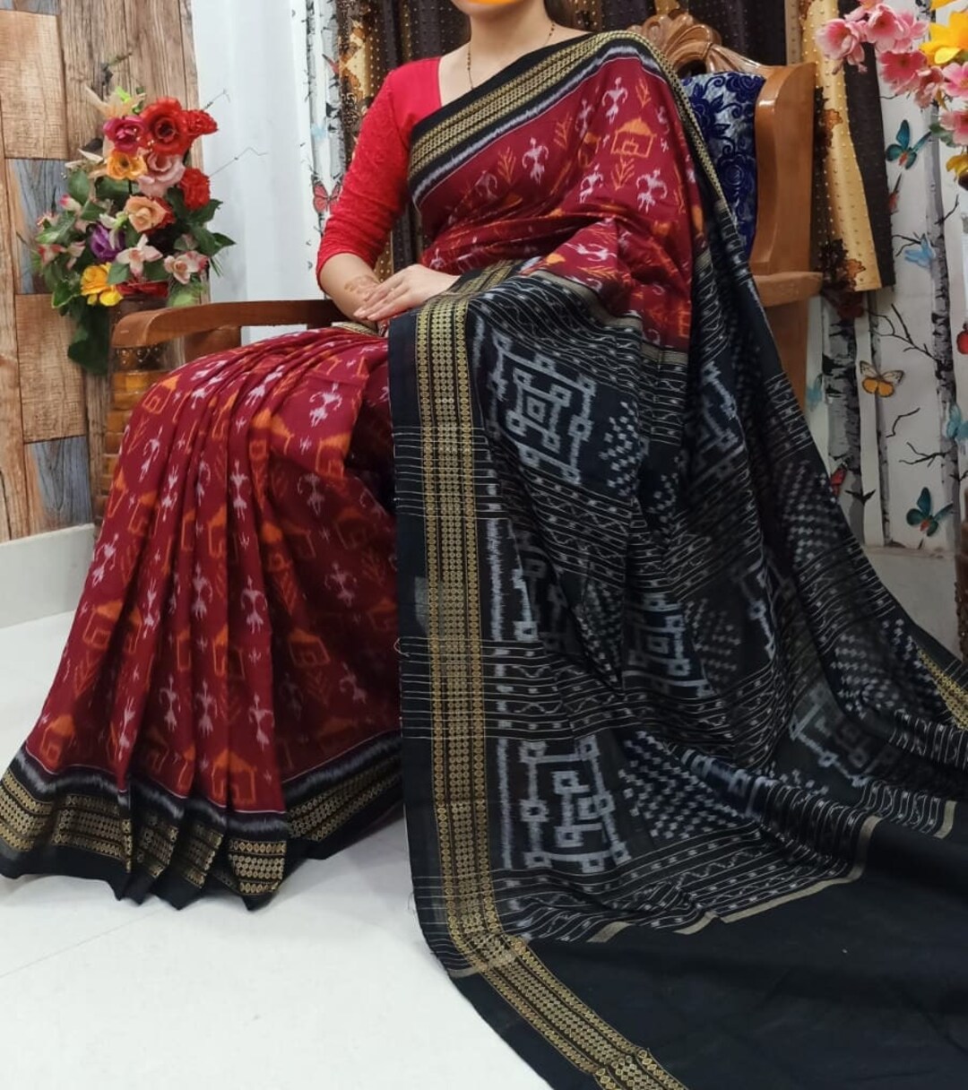 Wedding Sambalpuri Pasapali 100% Cotton Sarees,latest Sambalpuri ...