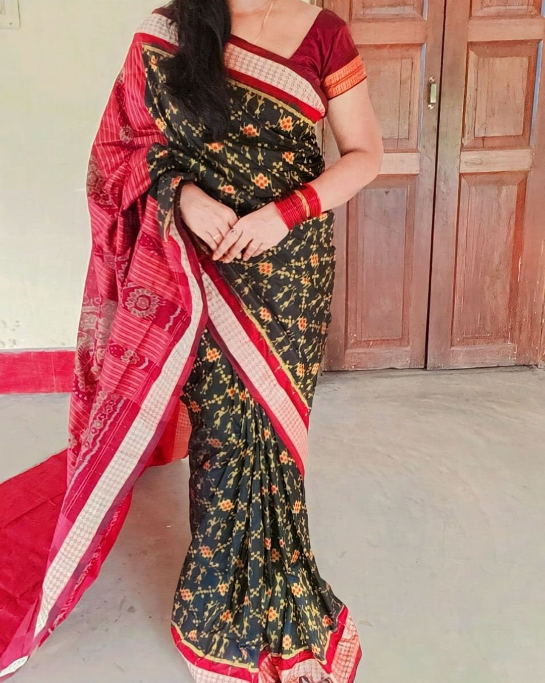 Sambalpuri Odisha Mix Silk Pasapali Silk Saree Baliworad Saree - Etsy