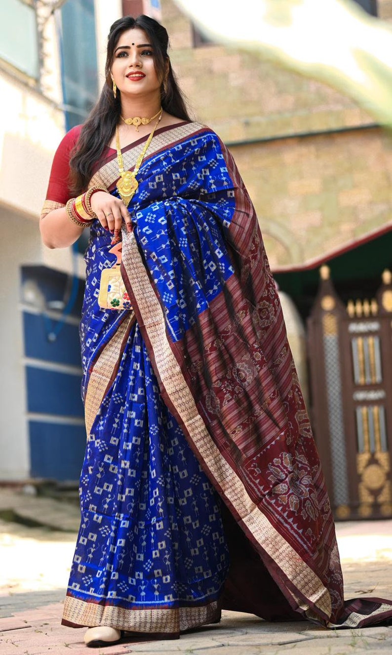 Sambalpuri Odisha Mix Silk Pasapali Silk Saree Baliworad Saree ...
