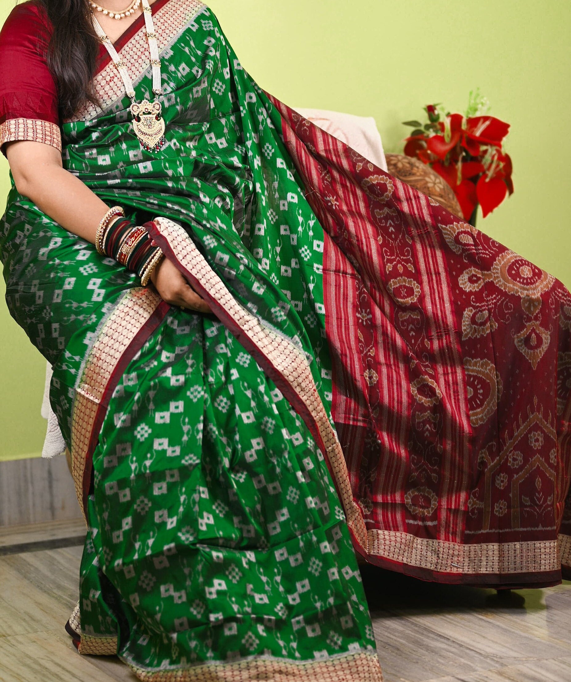 Sambalpuri Odisha Mix Silk Pasapali Silk Saree Baliworad Saree ...