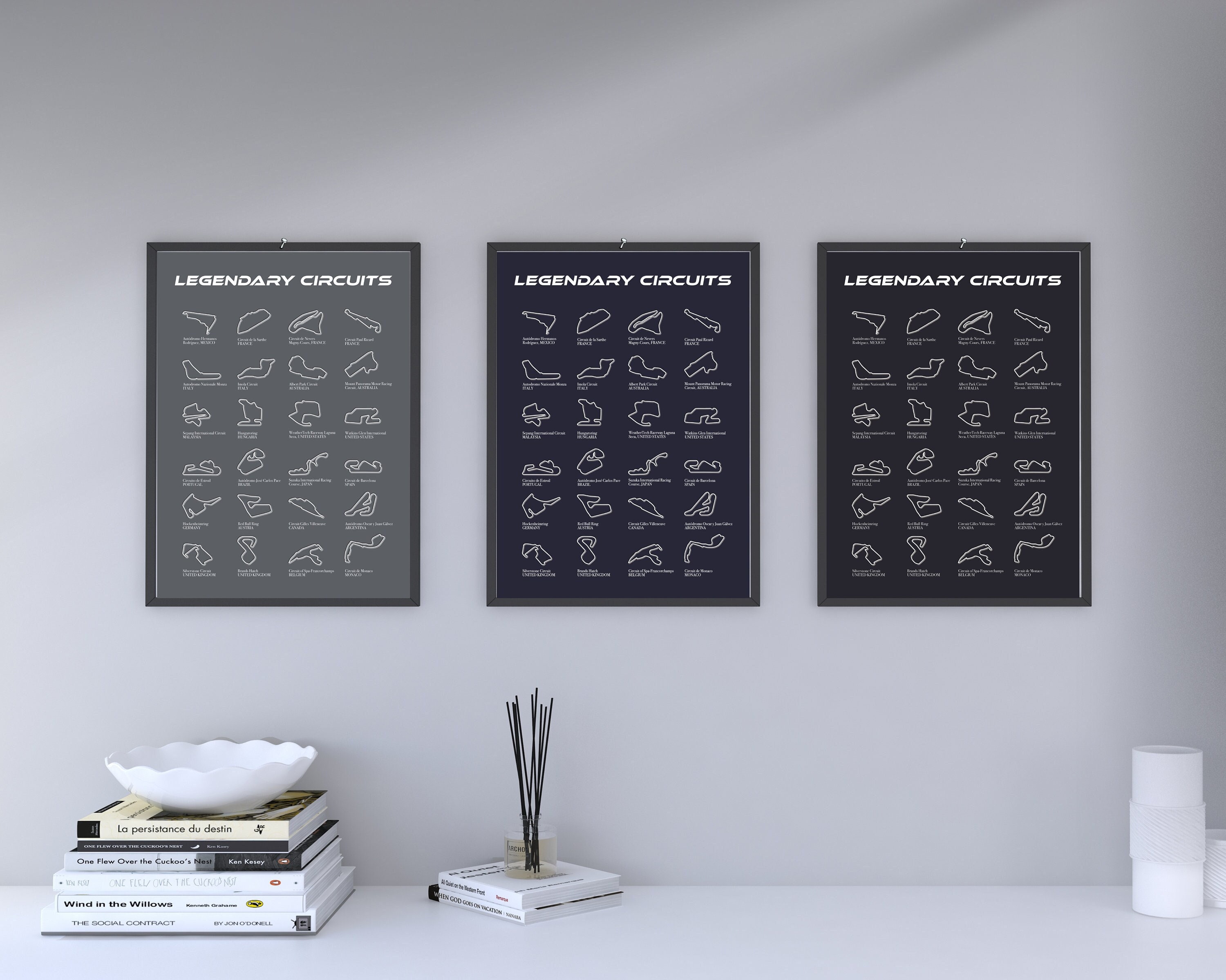 Legendary Circuits Racing Poster digital Download. You Will Get 3 ...