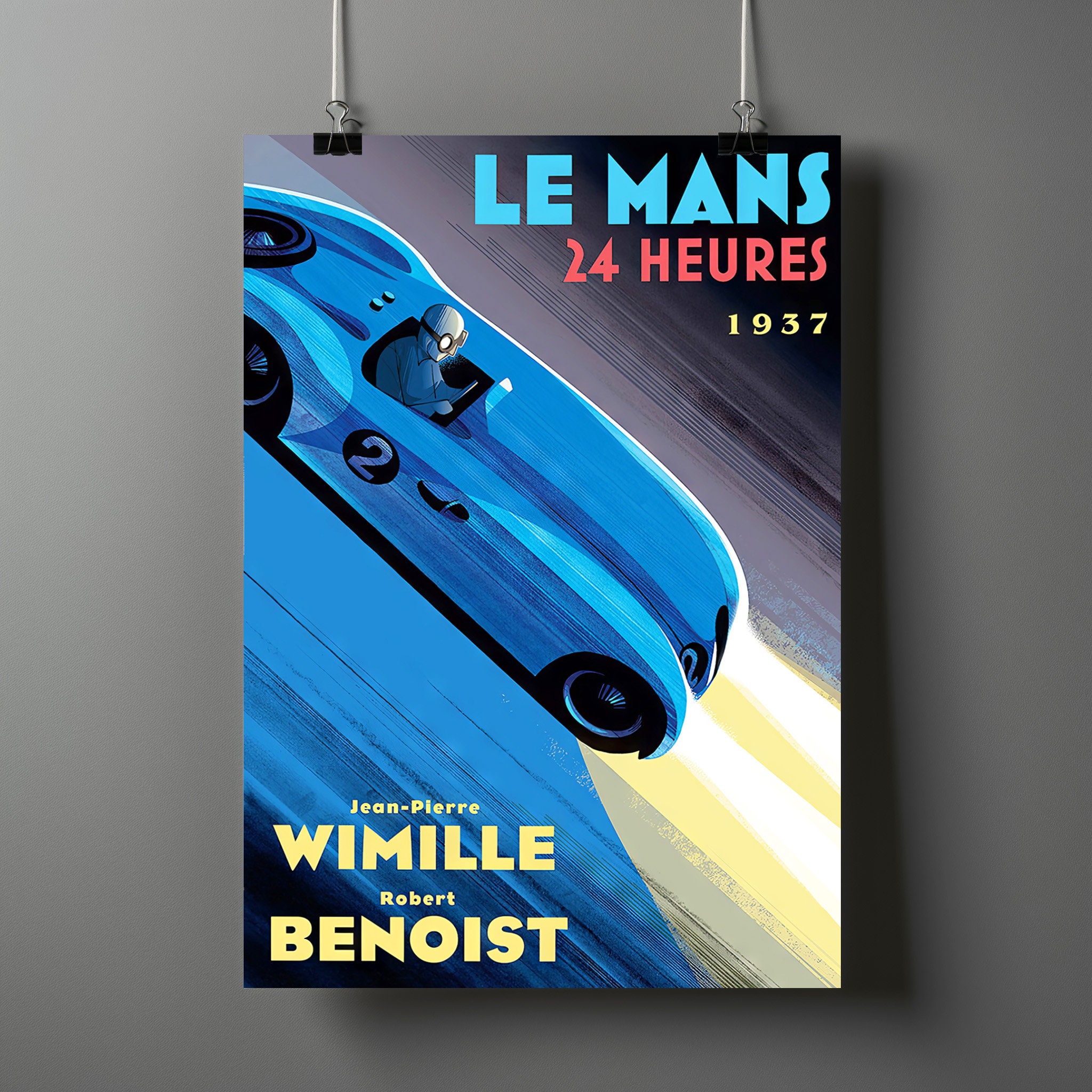 Vintage Car Racing Poster Set of 56, Retro Style Original Print Between ...