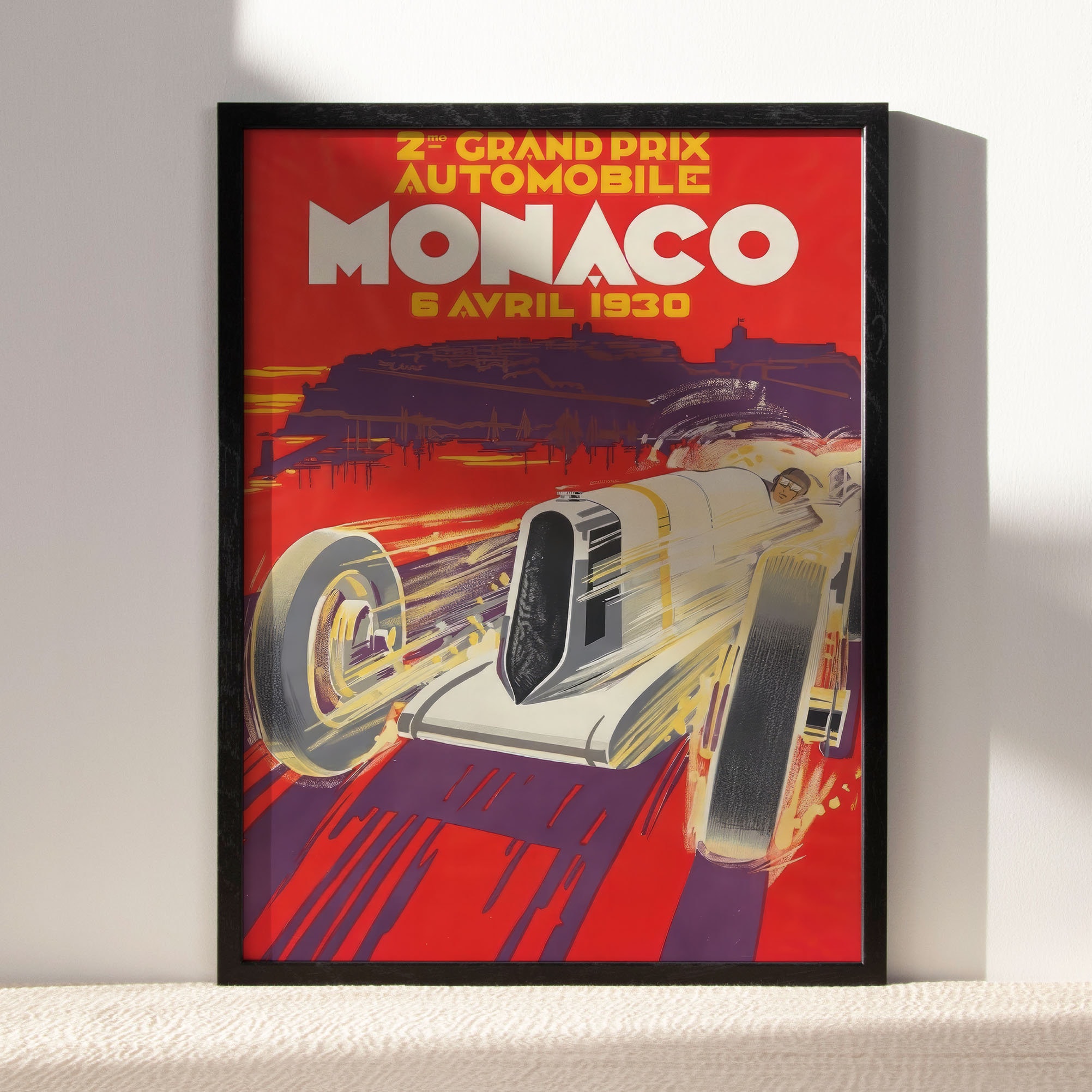 Vintage Car Racing Poster Set of 6, Retro Style Original Print From the ...