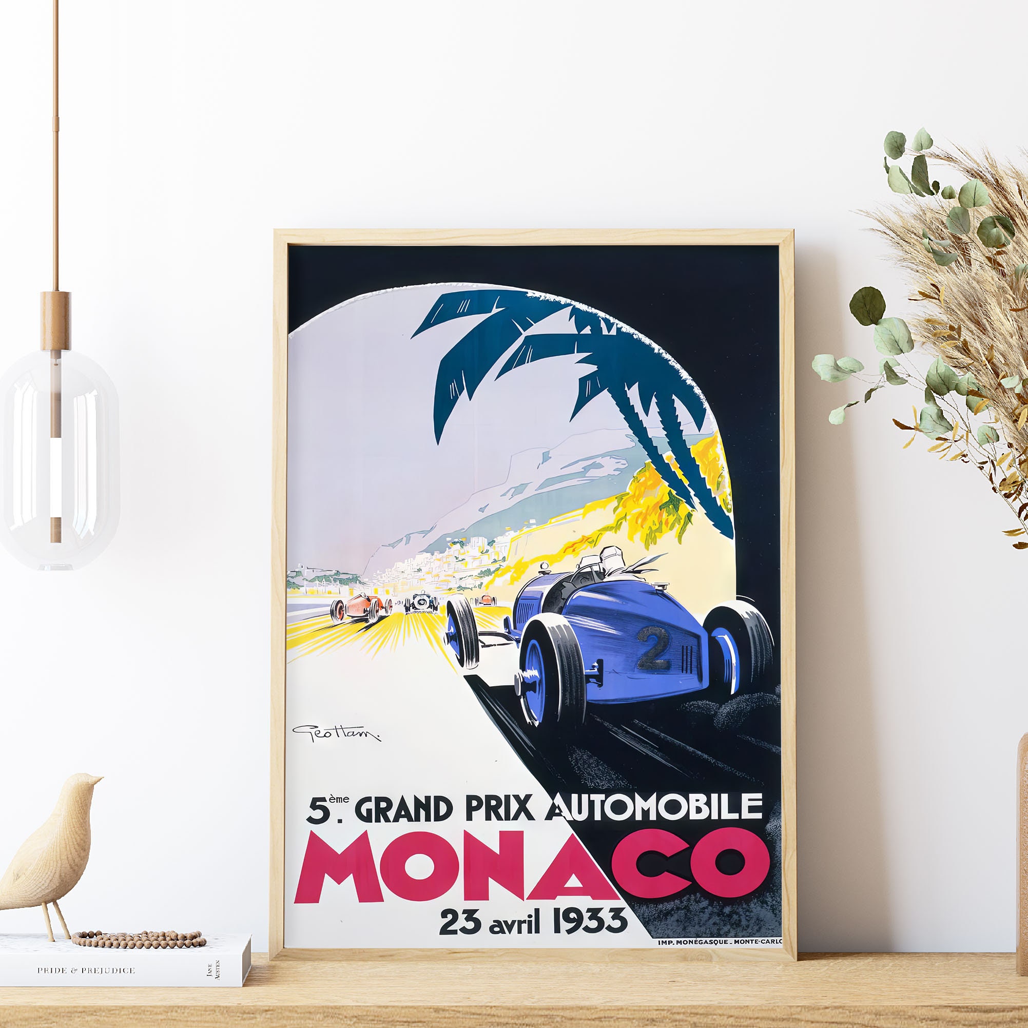 Vintage Car Racing Poster Set of 6, Retro Style Original Print From the ...