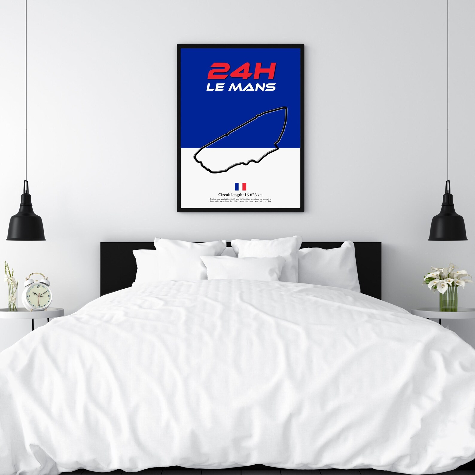Le Mans Race Track Poster. Le Mans Circuit. Perfect Gift for Racing ...