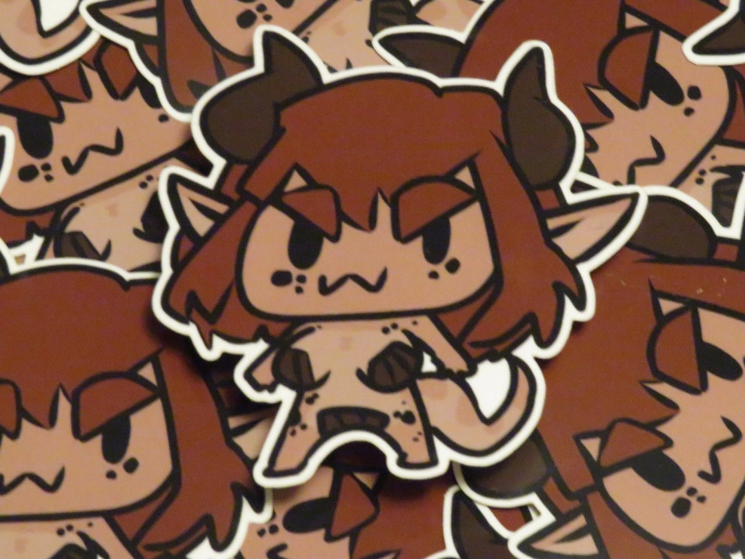 Dragon Girl "ember" 3in Sticker - Etsy