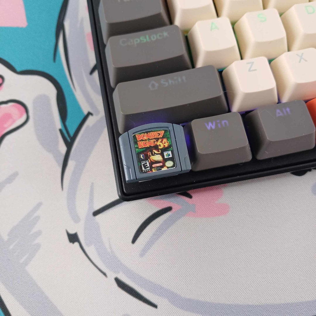 Nintendo 64 Game Cart 3D Printed Resin Keyboard Caps (keycaps) - Etsy