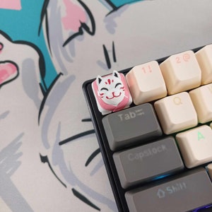 Japanese Mask 3D Printed Resin Keyboard Caps (keycaps) - Etsy