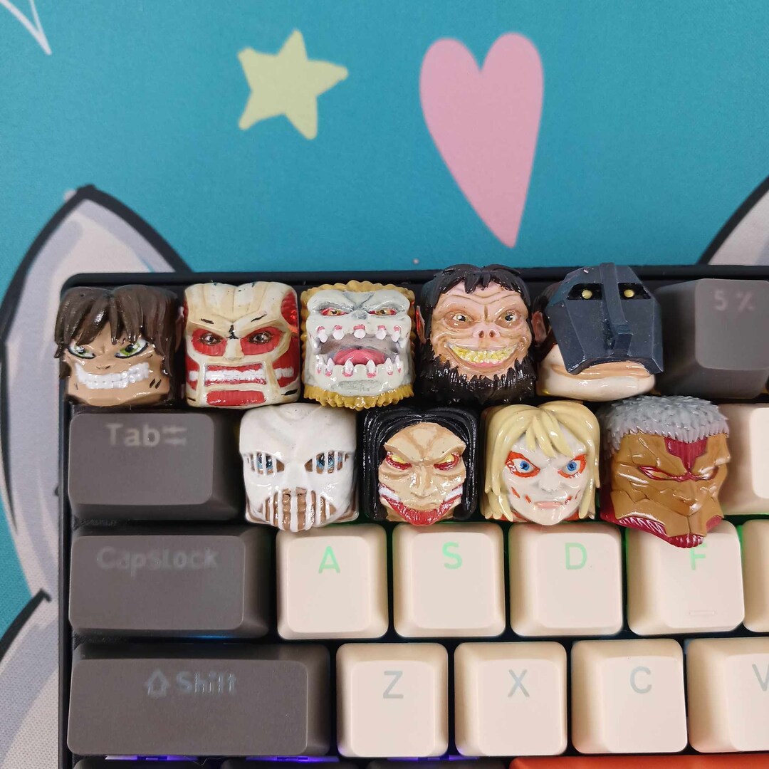 Attack on Titan 3D Printed Key Caps - Etsy