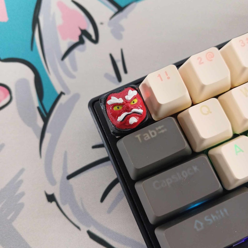 Japanese Mask 3D Printed Resin Keyboard Caps (keycaps) - Etsy