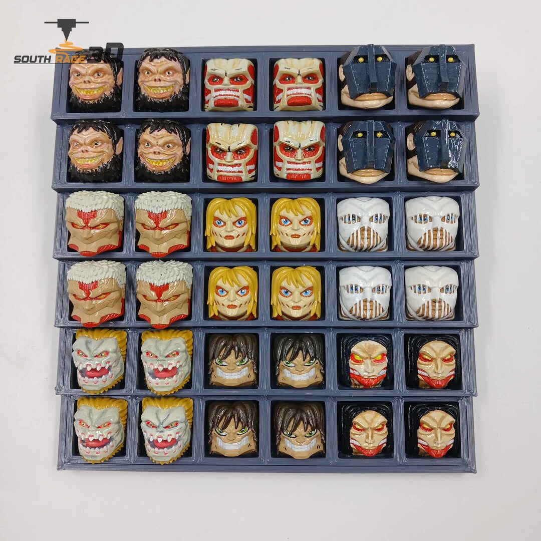 Attack on Titan 3D Printed Key Caps - Etsy