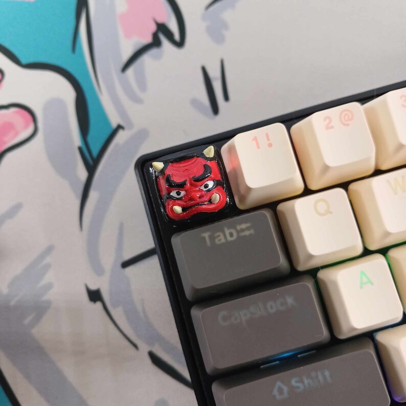 Japanese Mask 3D Printed Resin Keyboard Caps (keycaps) - Etsy