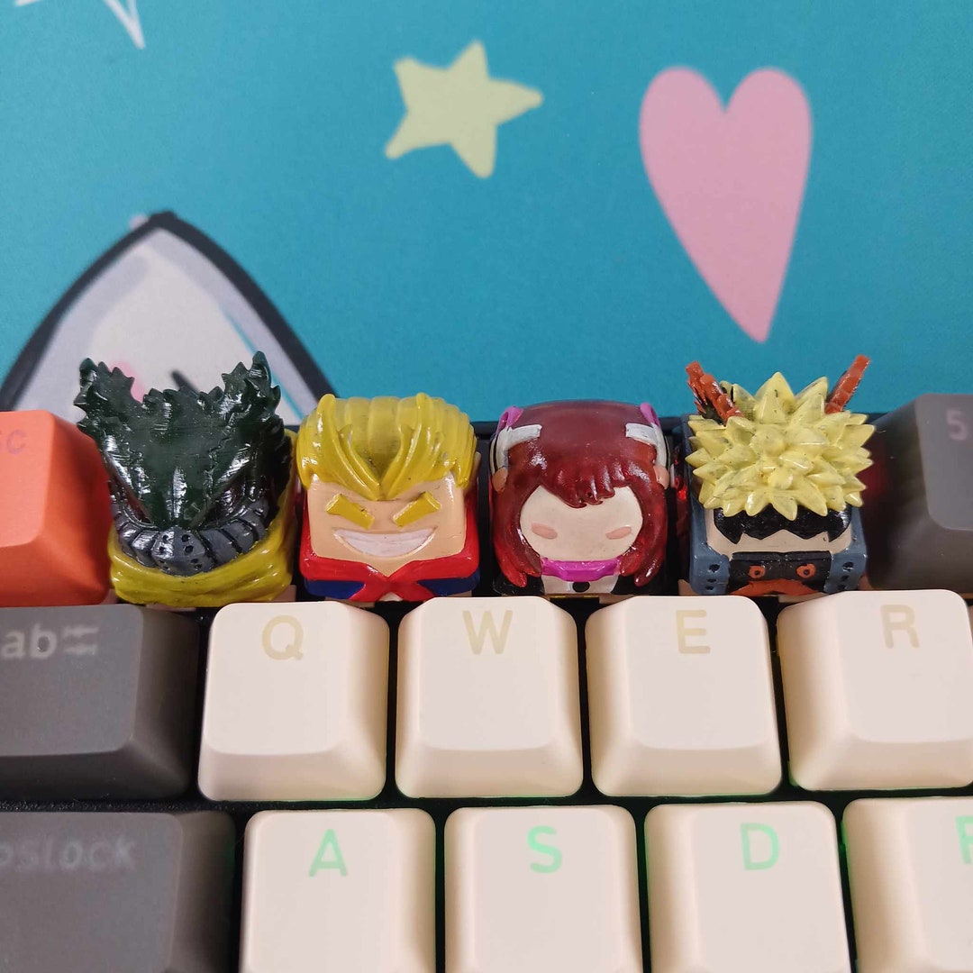 My Hero Academy 3D Printed Resin Keyboard Caps (keycaps) - Etsy