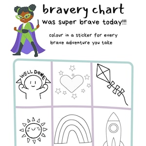 4 Bravery Charts - Etsy